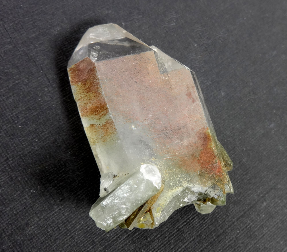 Iron Chlorite Inclusion in Quartz Point