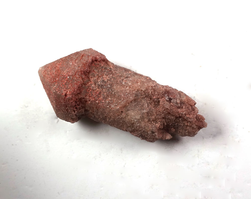 Natural Quartz Sceptre Point with Red Coating