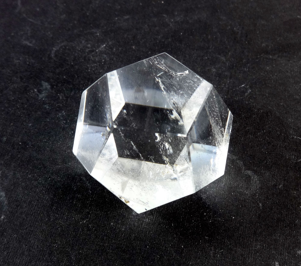 Carved Clear Quartz Dodecahedron