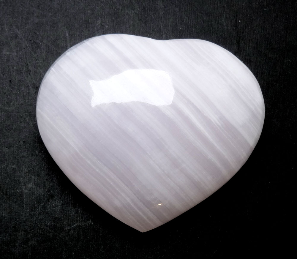 Pink Mangano Calcite Heart