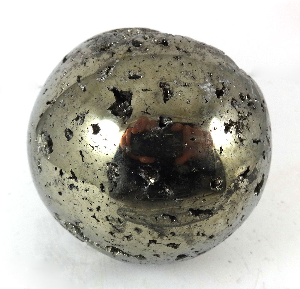 Natural Pyrite Crystal Sphere