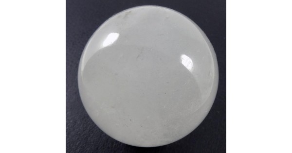 Small Milky Quartz Crystal Sphere from Brazil